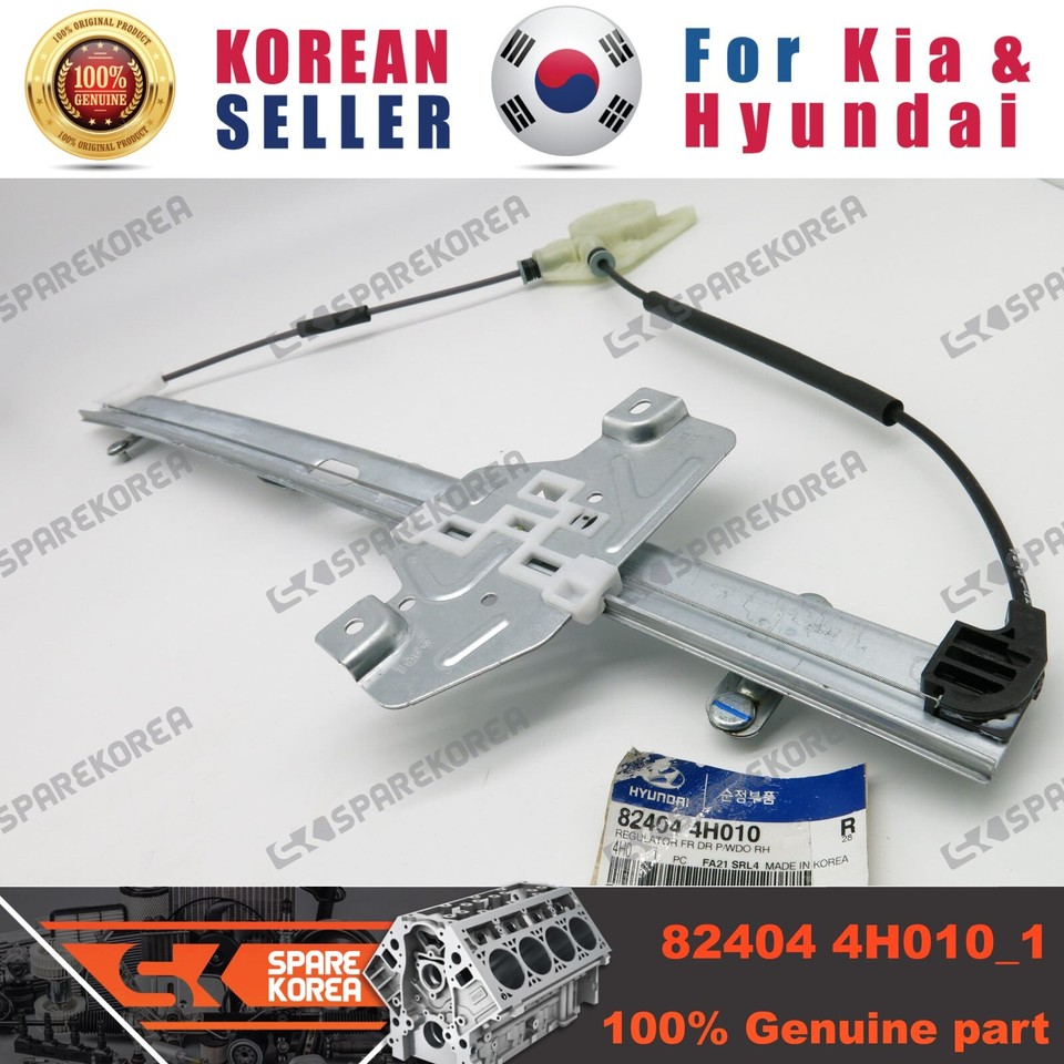 Genuine/OEM 824044H010 REGULATOR FR DR P/WDO RH for Hyundai Grand ...