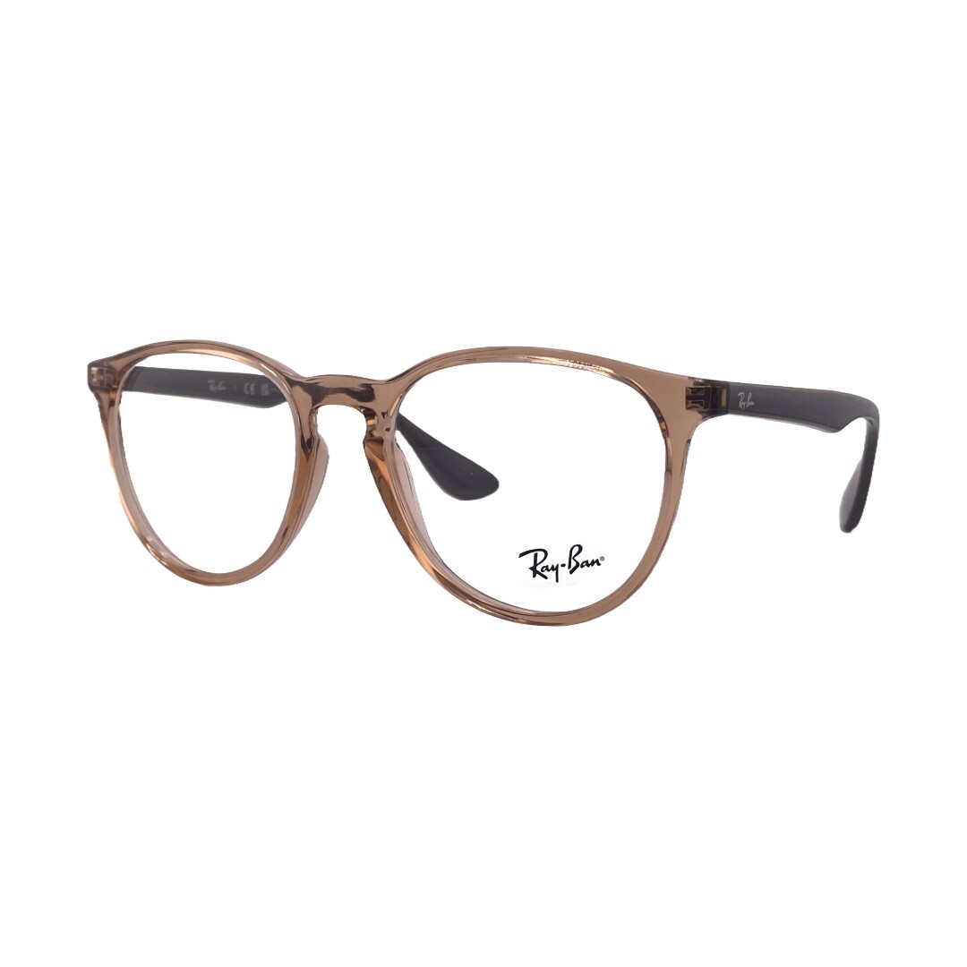 Ray-Ban Erika RB7046 Light Brown Round Optical Eyeglasses 51mm 18mm ...