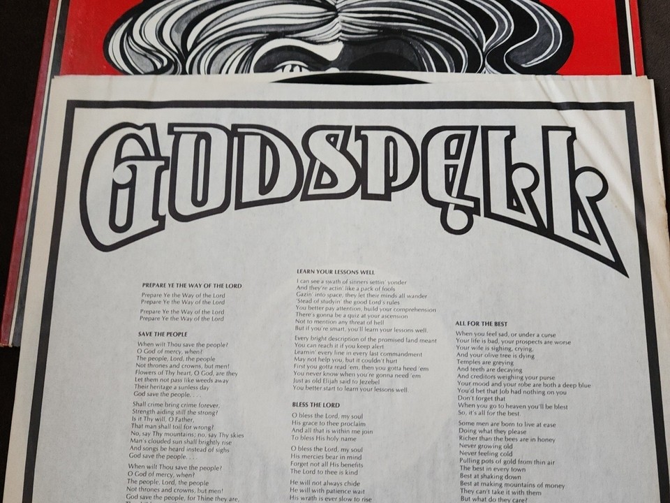 Godspell Original Cast Godspell Vinyl Record - Bell Records. Lp3 | eBay