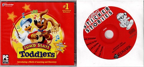 Jumpstart Toddlers & Stanley's Sticker Stories Pc New XP Kid Learning ...
