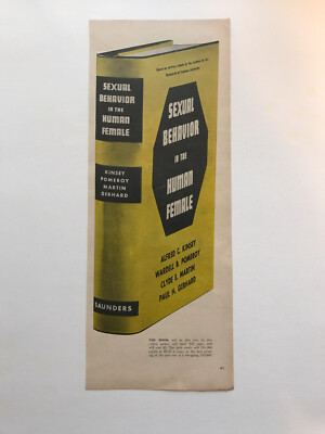 1953 Alfred C. Kinsey Book Sexual Behavior, Bambury Fashions Vintage ...