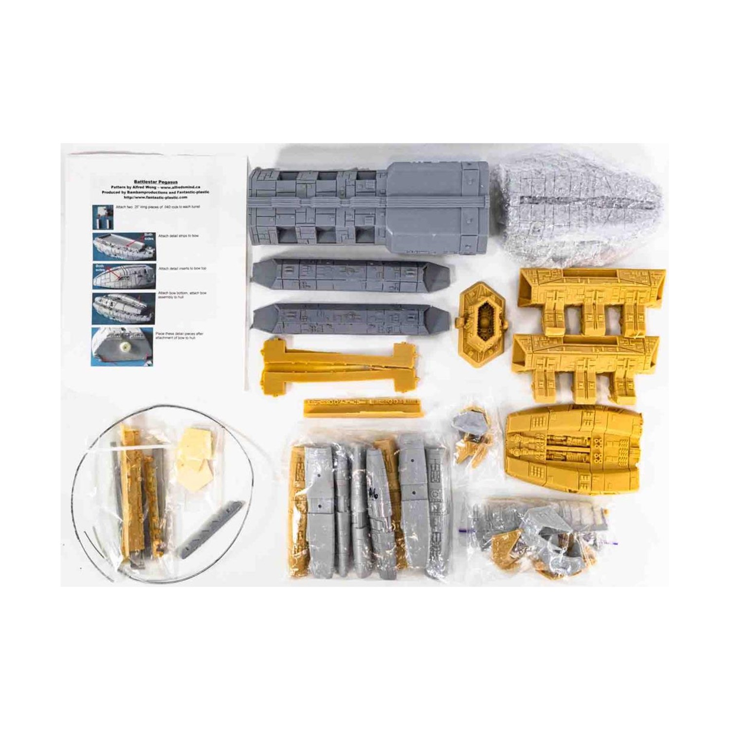 Fantastic Plastic Model Kits 1/3700 Battlestar Pegasus "The Beast" Bag ...