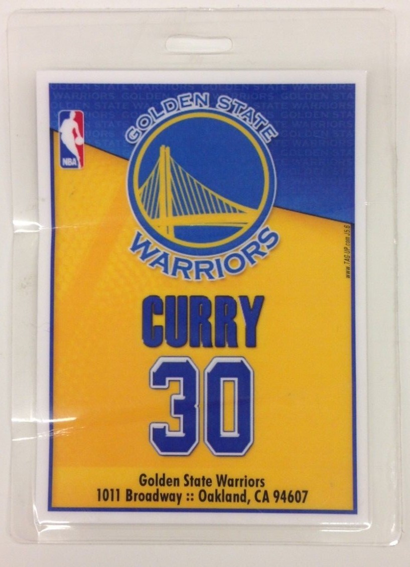 Stephen Steph Curry #30 Golden State Warriors Luggage Tag Personal Item ...