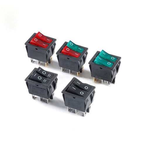 2 Fach Doppel Wippschalter Netzschalter Kippschalter Schalter ...