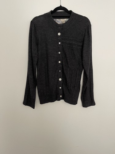 #5 Verge NZ Wool Blend Knit With Lace Back Long Sleeve Cardigan Jumper ...