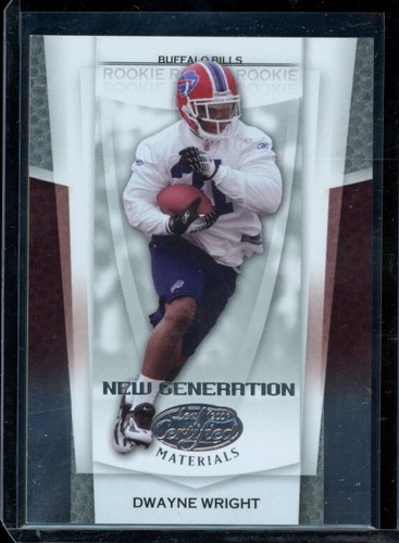 2007 Leaf Certified Materials New Generation /1500 Dwayne Wright Rookie ...