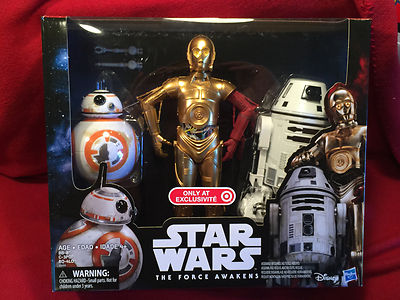Star Wars The Force Awakens Droids Target Exclusive BB-8 C-3PO RO-4LO ...