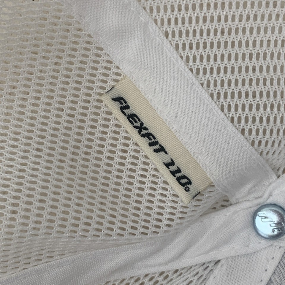 NEW Microsoft Baseball Cap Hat Windows Flexfit Gray White Mesh Cap ...