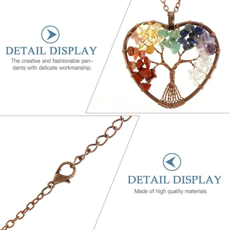 2 Pcs Ladies Necklace Family Tree Necklaces for Women Girls Jewelry ...