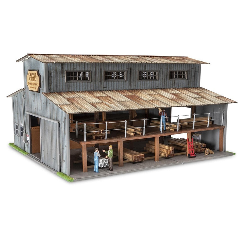 MENARDS CRIPPLE CREEK LUMBER YARD BUILDING! O GAUGE O SCALE TRAIN ...