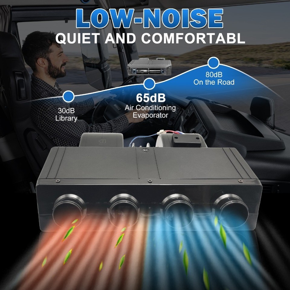12V Cool&Heat Electric Air Conditioner Universal Underdash DC Auto Car ...