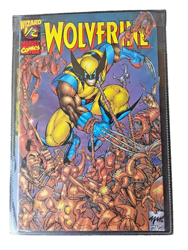 Wolverine #1/2 Marvel 1997 Blue Cover Comic w/ Wizard COA Limited ...
