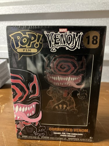 FUNKO POP! Enamel Pin Marvel Corrupted Venom Limited Edition Chase #18 ...