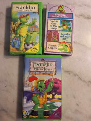 Franklin VHS LOT 3 Tapes (Goes to School, Green Knight+ Learns To Share ...