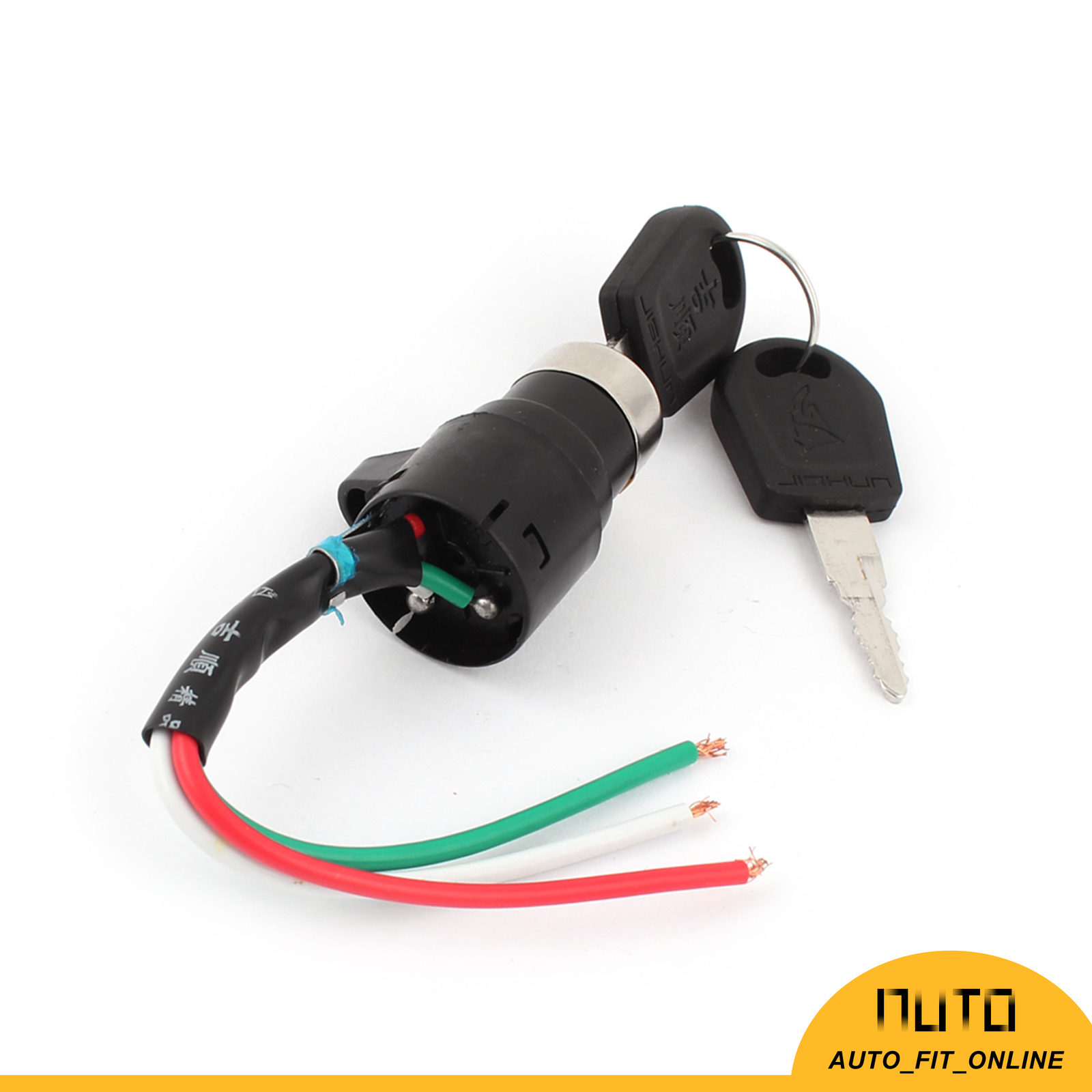 3 Wires Electric Bike Ignition Switch Lock 2 Keys Custom for Scooter Go ...
