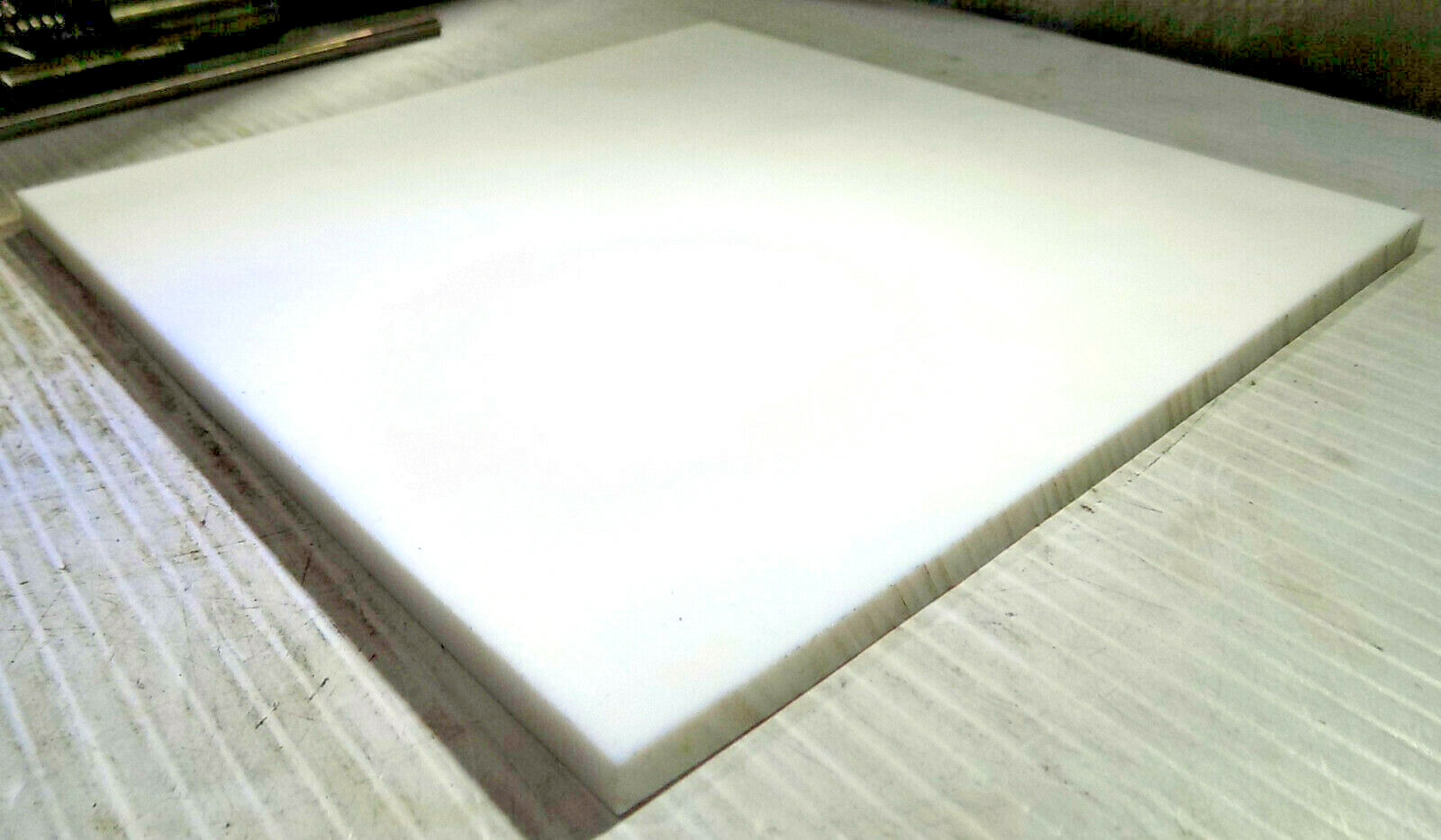 TEFLON PTFE RAW MATERIAL SQUARE PLATE, 7-5/16" Long X 7-5/16" Wide X 1/ ...