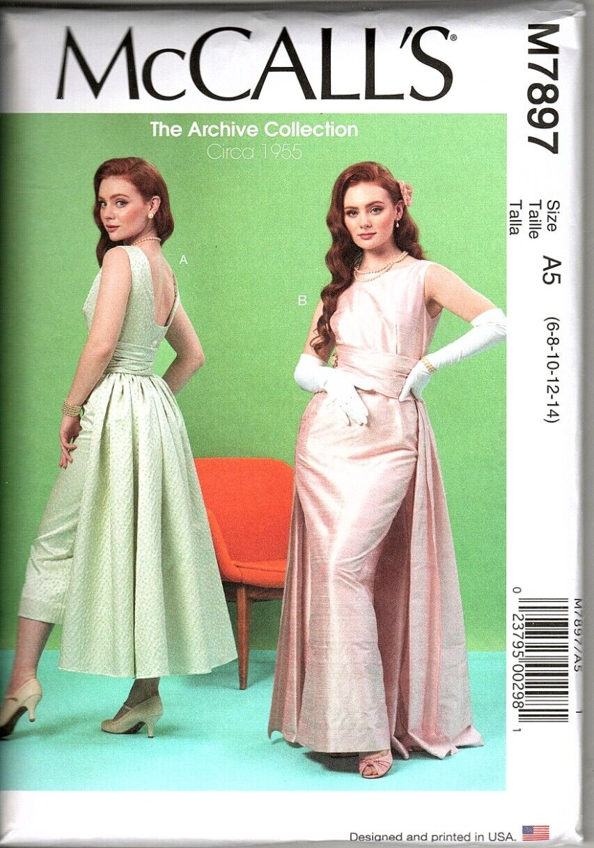 McCall's M7897 Misses 6 to 14 Archive Circa 1955 Dress Uncut Sewing ...