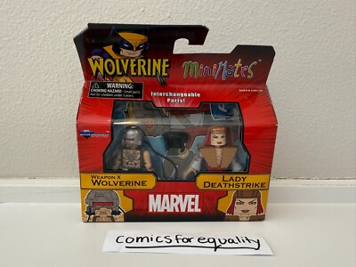Marvel Minimates Weapon X Wolverine & Lady Deathstrike Diamond Select ...