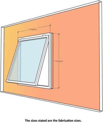 1M x 1M Electric Automatic Opening Vent AOV Window & Control Unit ...