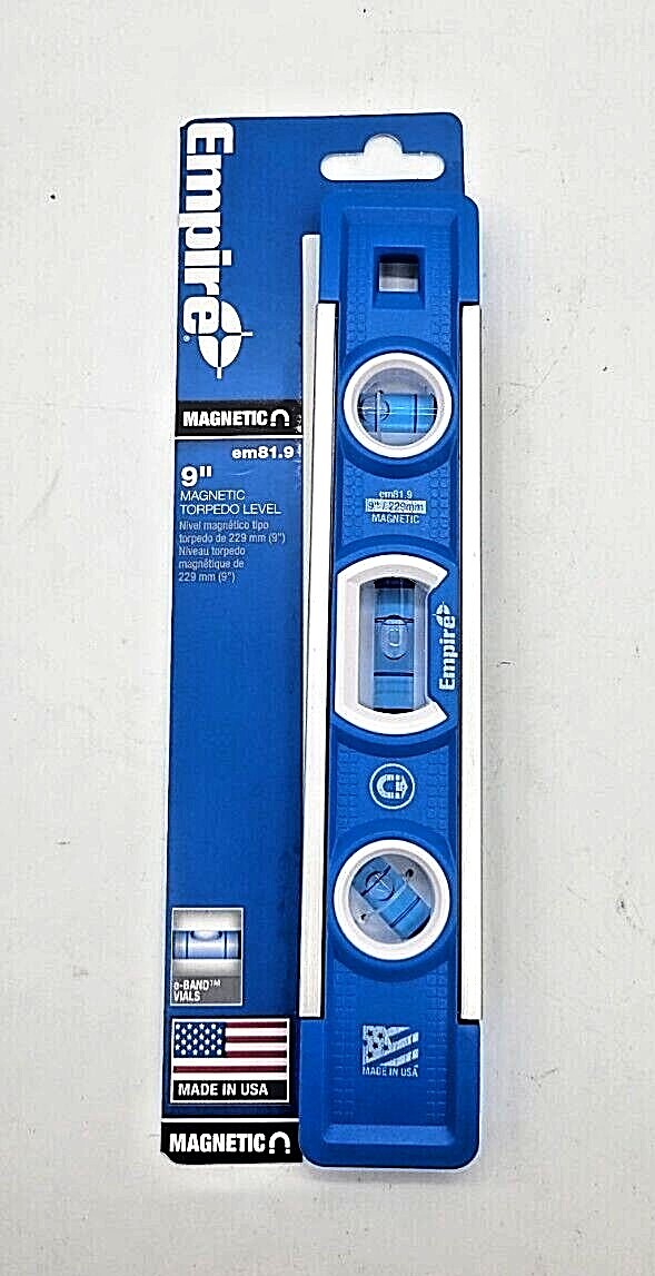 9" Torpedo Level Magnetic Empire Level 9" OAL 15812008199| eBay