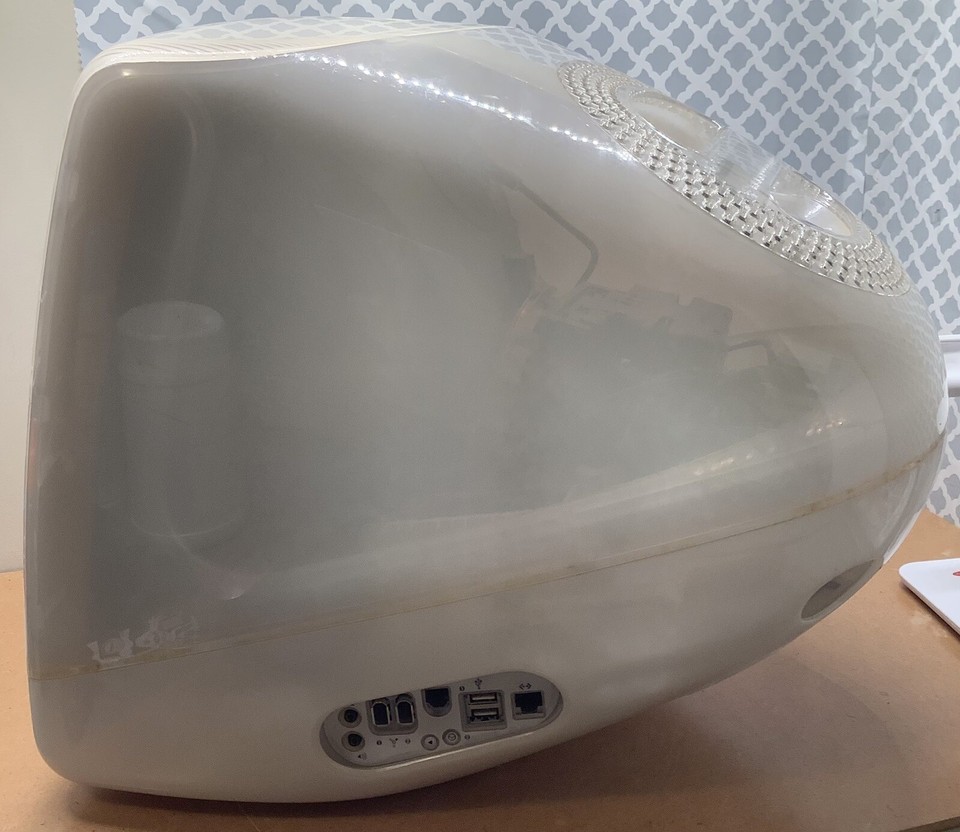 Vintage 2001 Apple iMac G3 Snow M5521 500MHZ 20GB 256MB Ram Read ...
