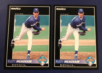 1992 Pinnacle # 600 RUSTY MEACHAM Rookie Lot 2 Royals Nice Look! | eBay