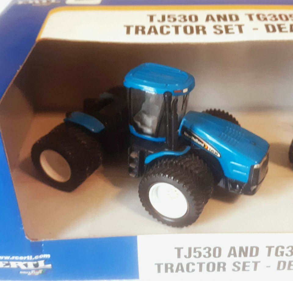 Ertl 1/64 New Holland TJ530, TG305 2-Piece Tractor Set Farm Toy Dealer ...