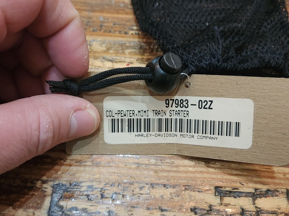 Harley Davidson Collectors PEWTER TRAIN STARTER Set ENGINE & CABOOSE ...