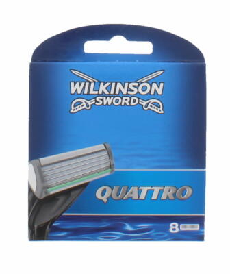 Wilkinson Sword Razor Quattro Blades 8 Pack (Blue pack) | eBay UK