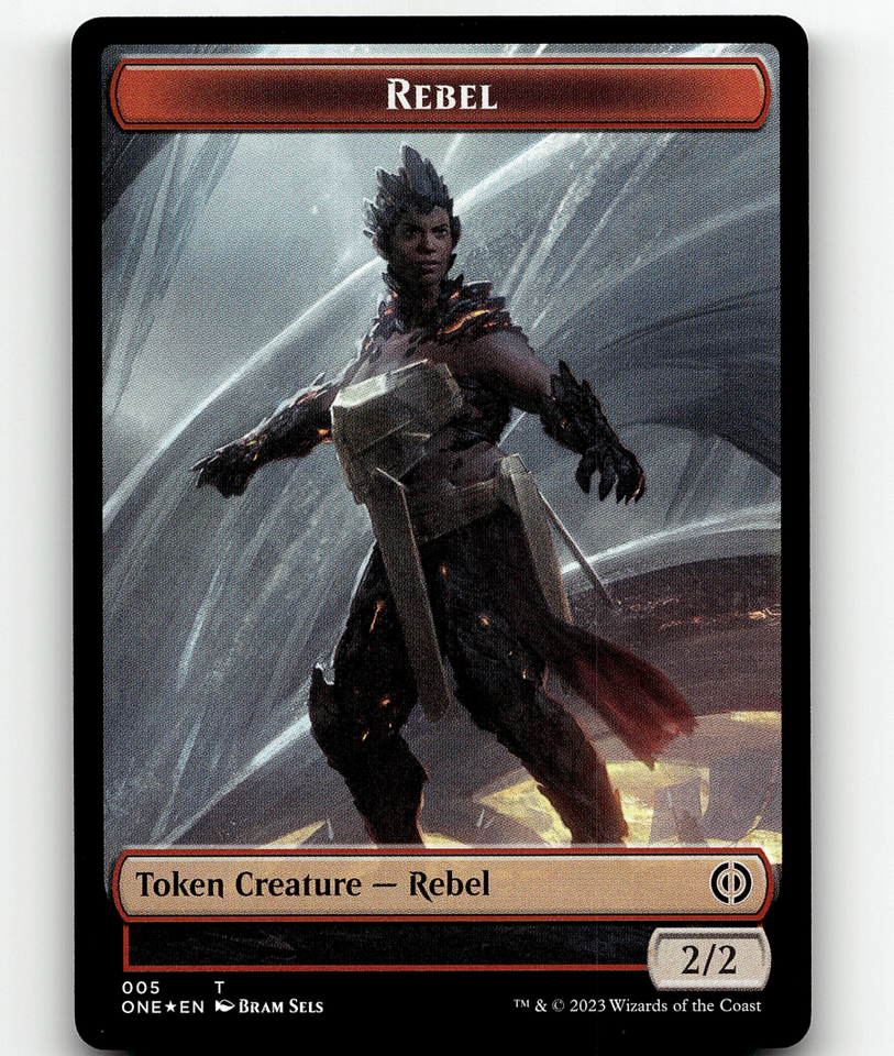 MTG Rebel Phyrexian Horror FOIL Phyrexia: All Will Be Token | eBay