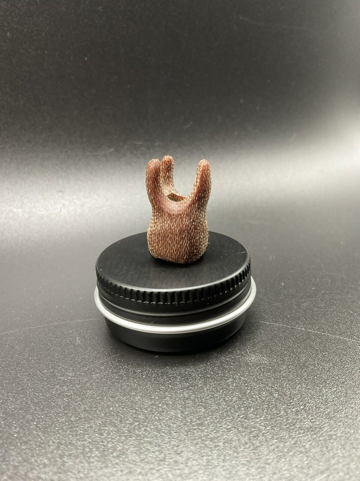 N2DWLD Tan Micarta 3-Root Toof Bead Everyday Carry EDC Zipper Pull ...