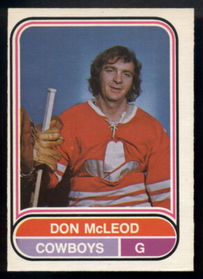 1975-76 OPC O PEE CHEE WHA #32 DON MCLEOD EX-NM CALGARY COWBOYS HOCKEY ...