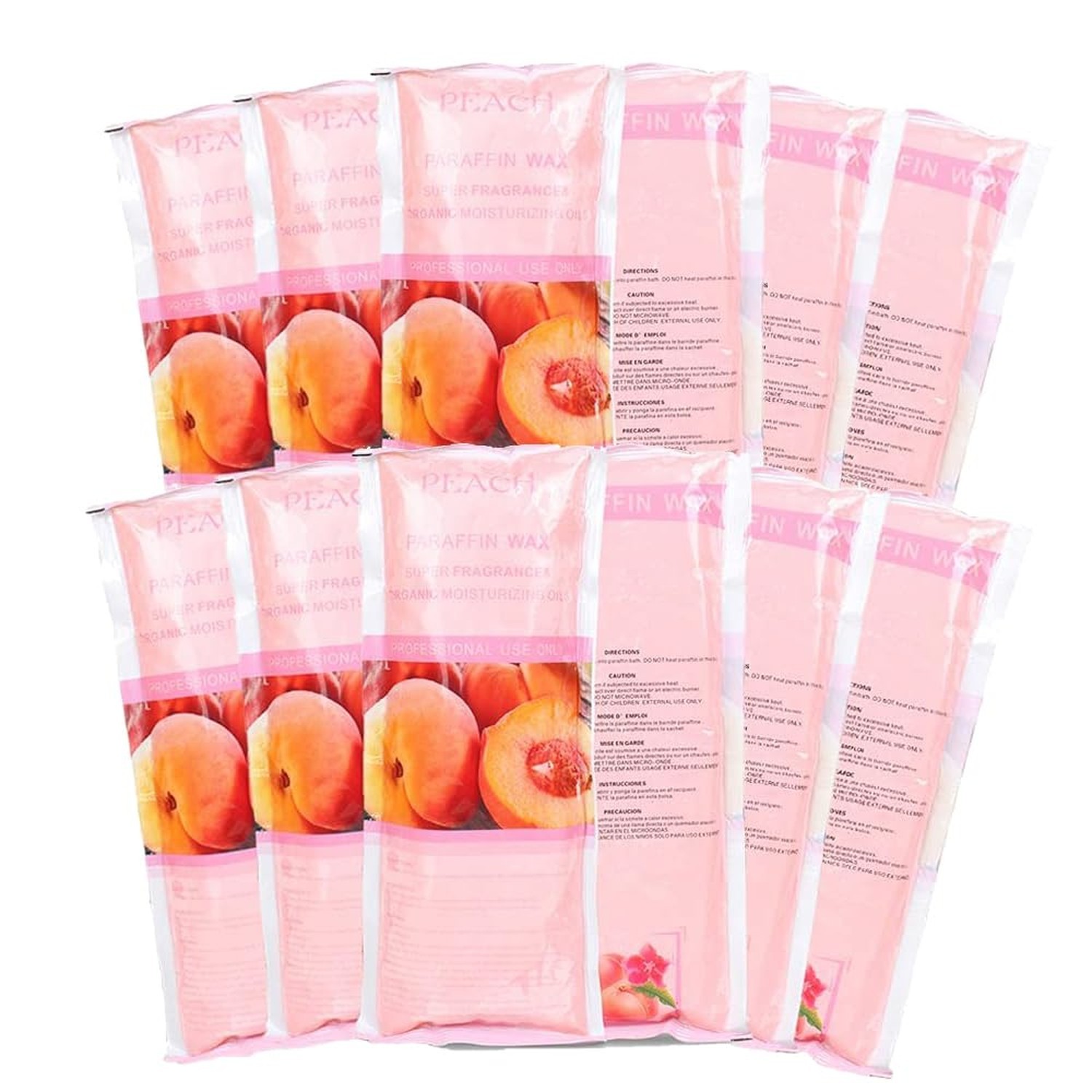 Toyar Paraffin Wax Refills, 12 Pack Peach Scented Paraffin Wax Beads ...