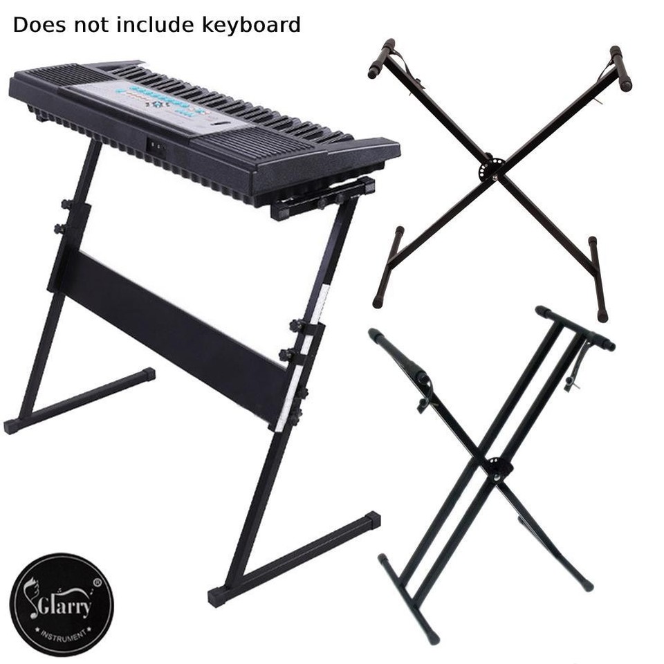 Glarry Keyboard Piano Z Single/Double X Stand Electric Organ Piano ...