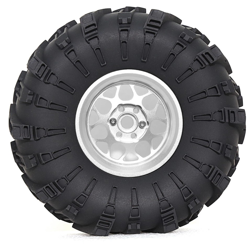 2.2" Beadlock Wheel Rim Tire Set 138mm for 1/10 RC Crawler Cars like ...