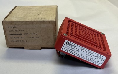 SIMPLEX,2901-9806,ELECTRIC HORN 24VDC .063A NOS | eBay