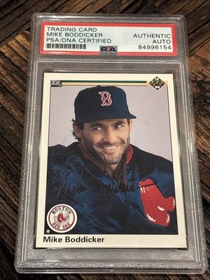 1990 Upper Deck #652 Mike Boddicker Signed Auto Autographed PSA/DNA ...