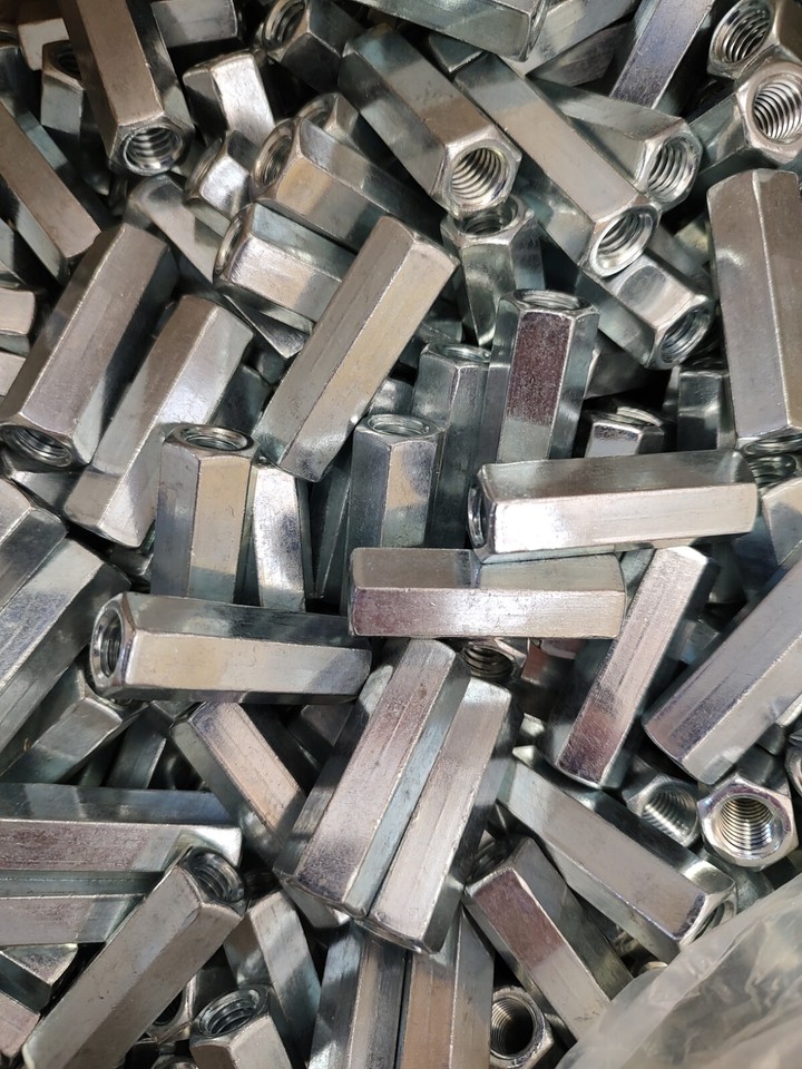 (Qty of 25) Hex Rod Coupling Nuts 3/8"-16 X 1-3/4" Threaded Rod ...