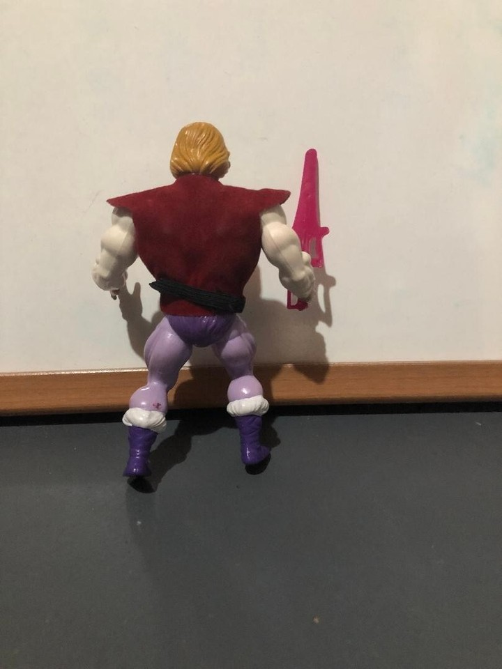 MastersoftheUniverse 1984 Prince Adam w/ power sword, vest, belt(worn ...