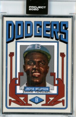 TOPPS PROJECT 2020 JACKIE ROBINSON GROTESK ARTIST PROOF AP 3/20 Silver ...