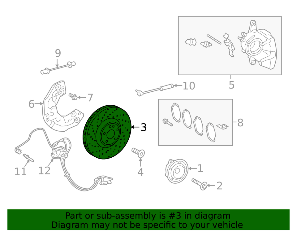 Mercedes-Benz G63 AMG 2019 2020 2021 2022 2023 FrontGenuine Rotors 463 ...