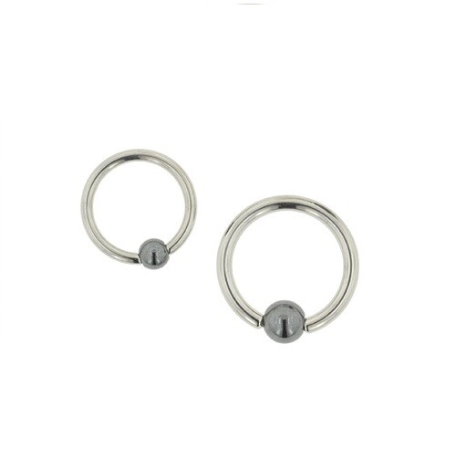Captive Ball Ring - Cartilage Lip Tragus Top Upper Ear Earring Nipple ...