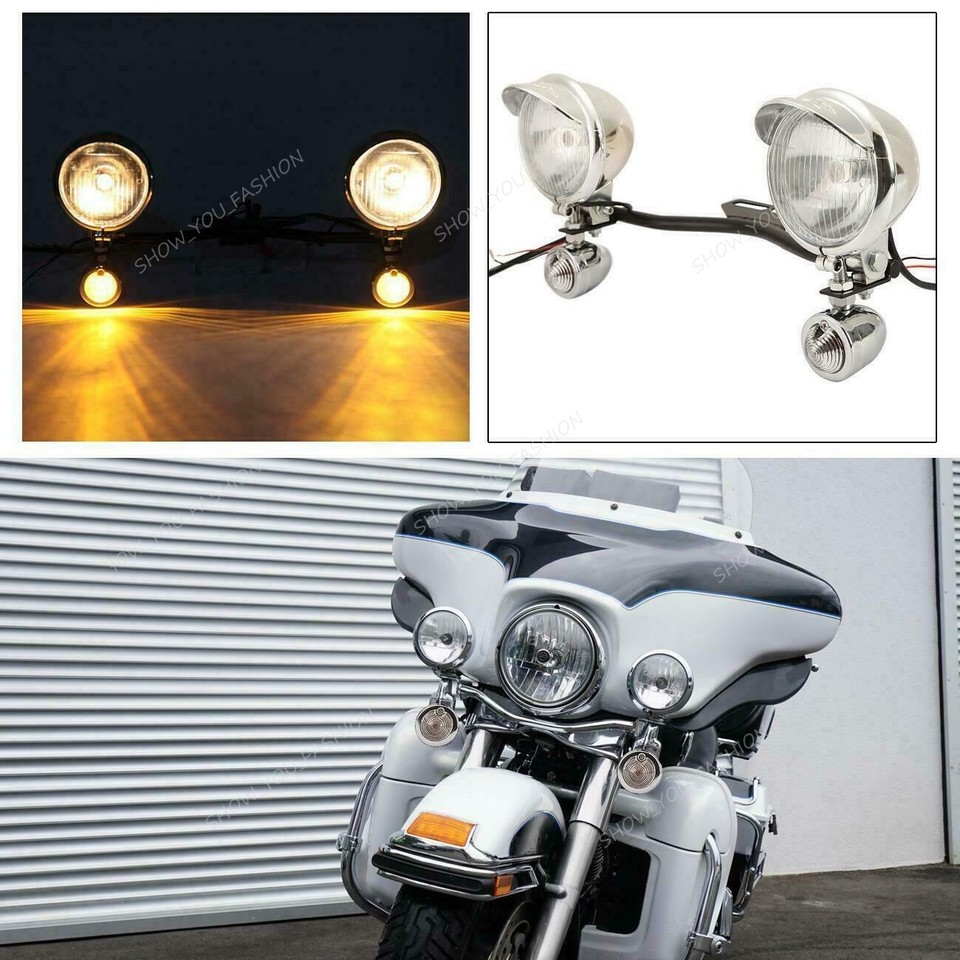 Passing Turn Signals Light Bar For Yamaha V-Star XVS 650 1100 Classic ...