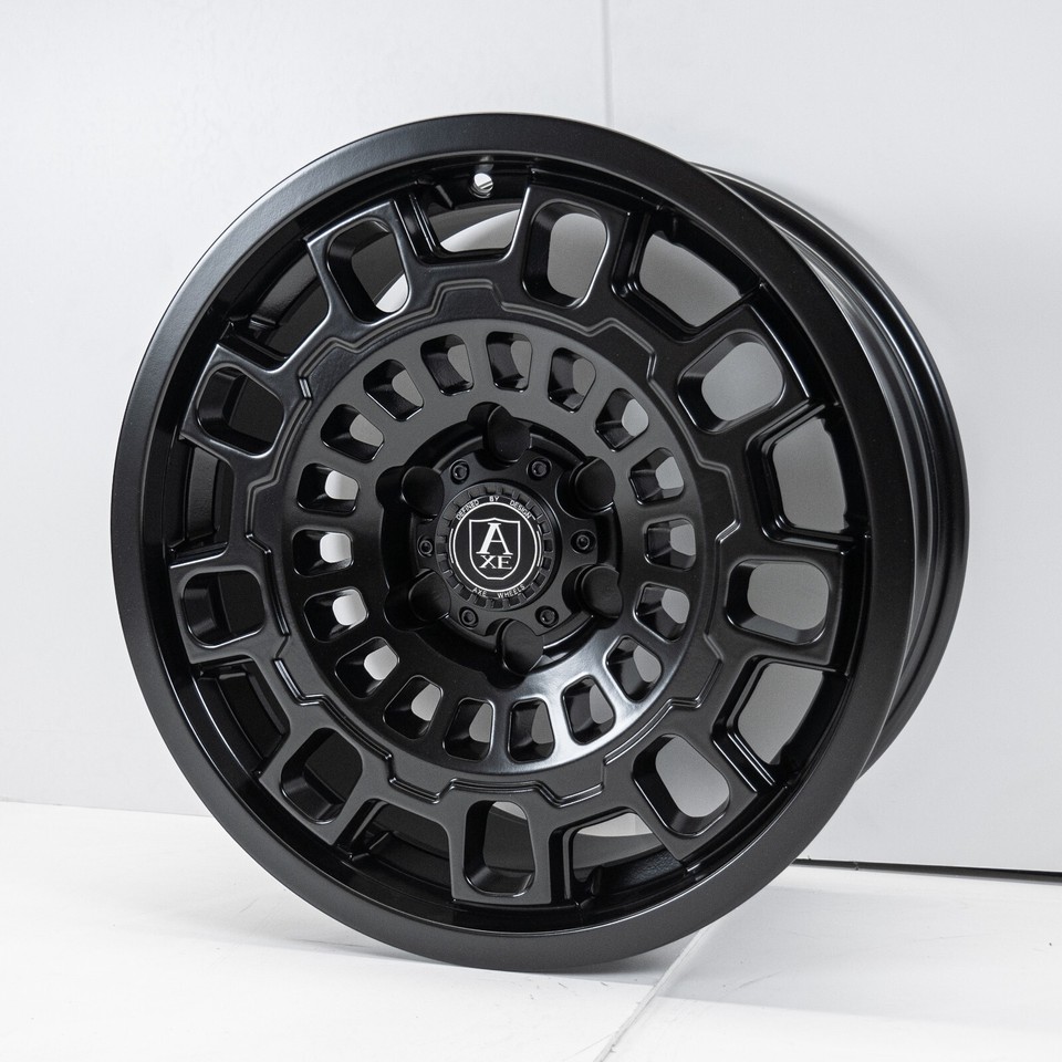 Mercedes Sprinter VW Crafter 17” Alloy Wheels Axe EX38 Satin Black ...