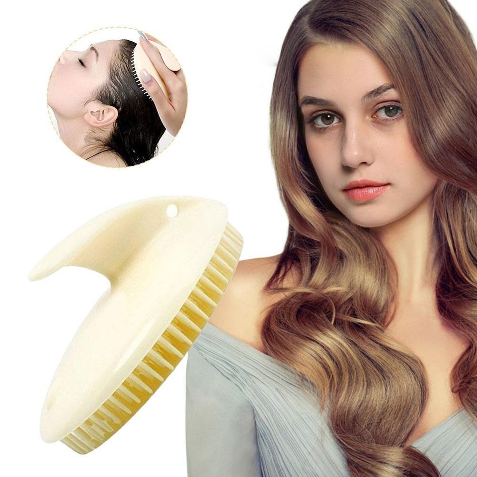 Soft Scalp Massage Brush Remove Dandruff Wet and Dry Hair Washing Comb ...
