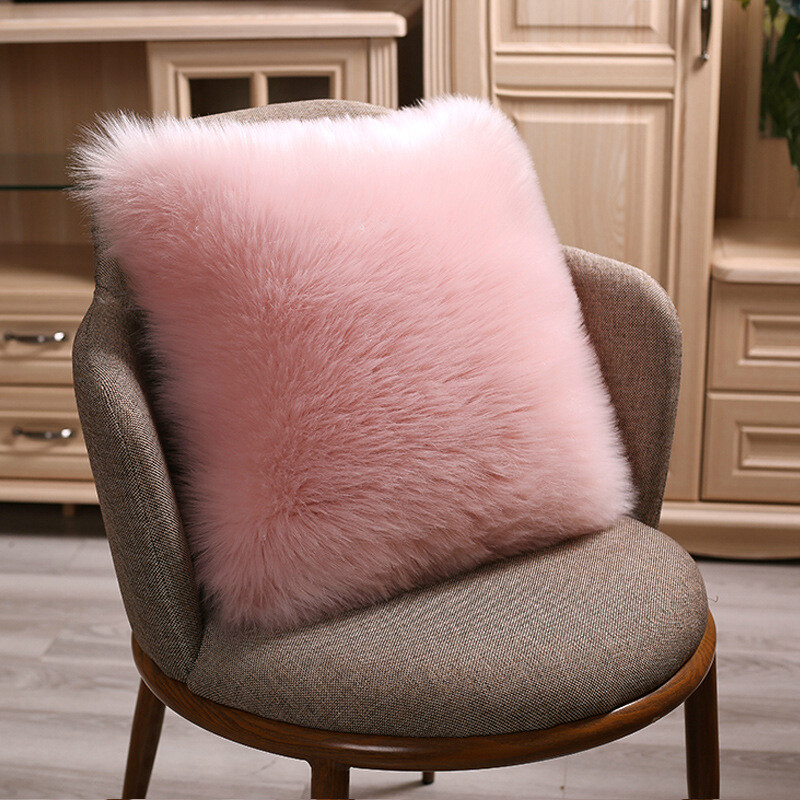 Soft Faux Fur Pillowcase Fluffy Pillow Cases Cushion Cover Home Deco ...