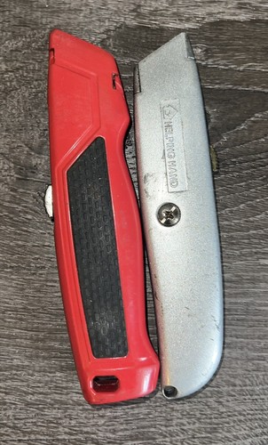 2 Pack Different Color Industrial Box Cutters Hyper Tough Helping Hand ...