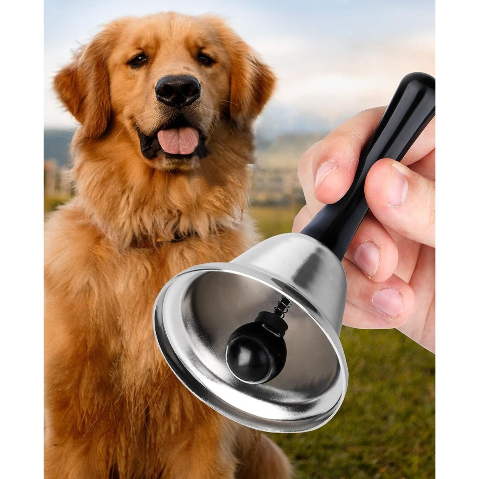 Call Bell Hand Held Silver Ringing Bell Reception Office Restaurant ...