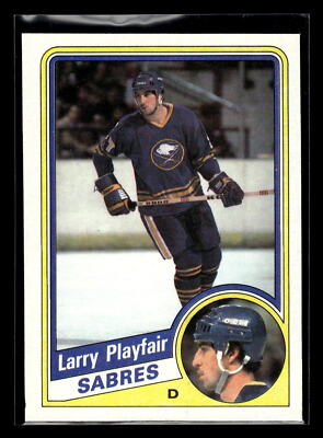 1984-85 Topps Hockey #20 Larry Playfair "Set Break" Mint Buffalo Sabres ...