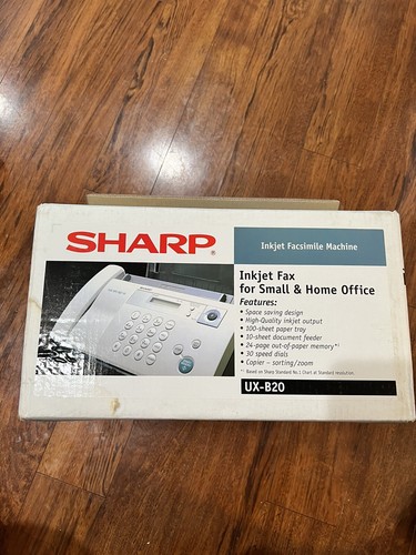 NEW GENUINE SHARP UX-B20 INKJET FAX MACHINE SMALL OFFICE & HOME | eBay